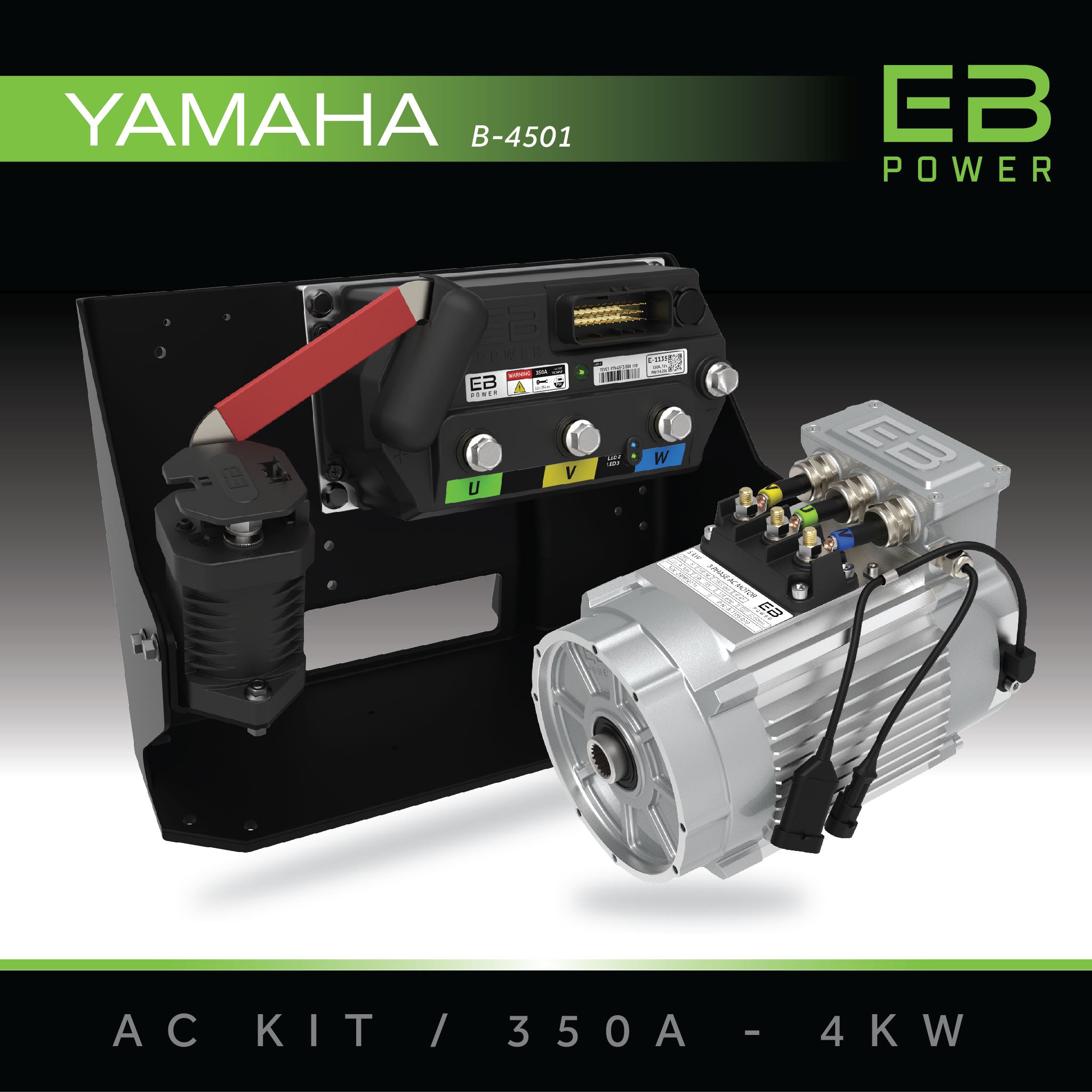 EB Power AC Kit / 350A + 4kW (GREAT TORQUE) / Yamaha · Golf Carts Modified
