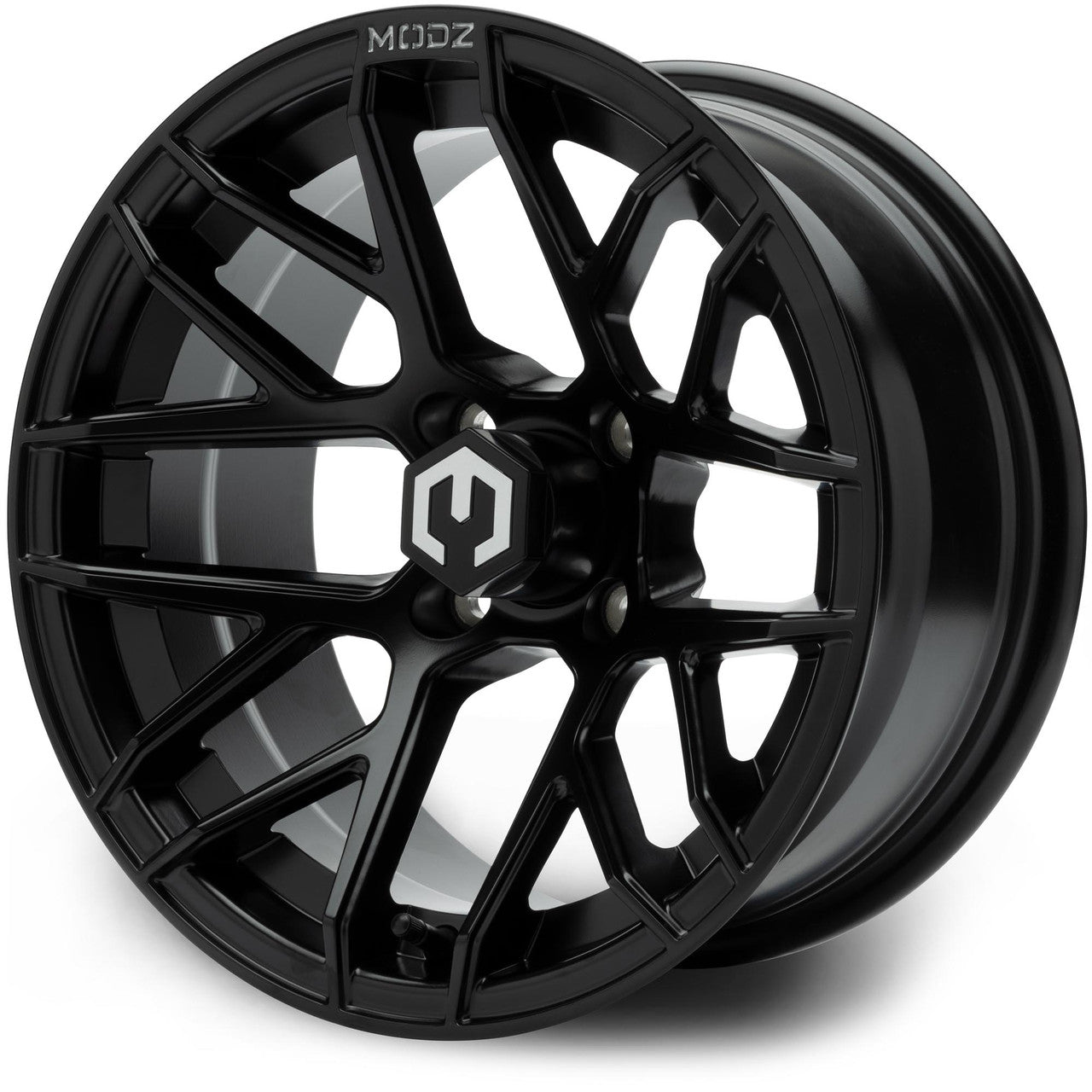 MODZ® Matrix Matte Black 14" Golf Cart Wheel - Sleek Upgrade · Golf ...
