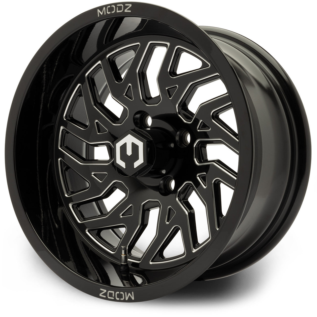 MODZ® Carnage Glossy Black 14" Golf Cart Wheel - Premium Upgrade · Golf ...
