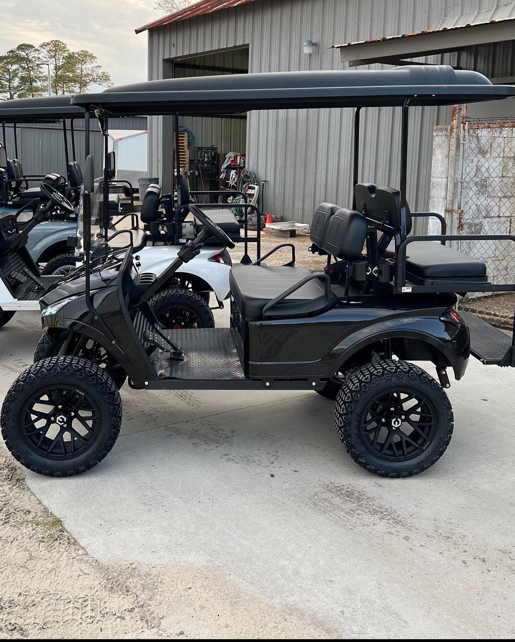 MODZ® Matrix Matte Black 14" Golf Cart Wheel - Sleek Upgrade · Golf ...