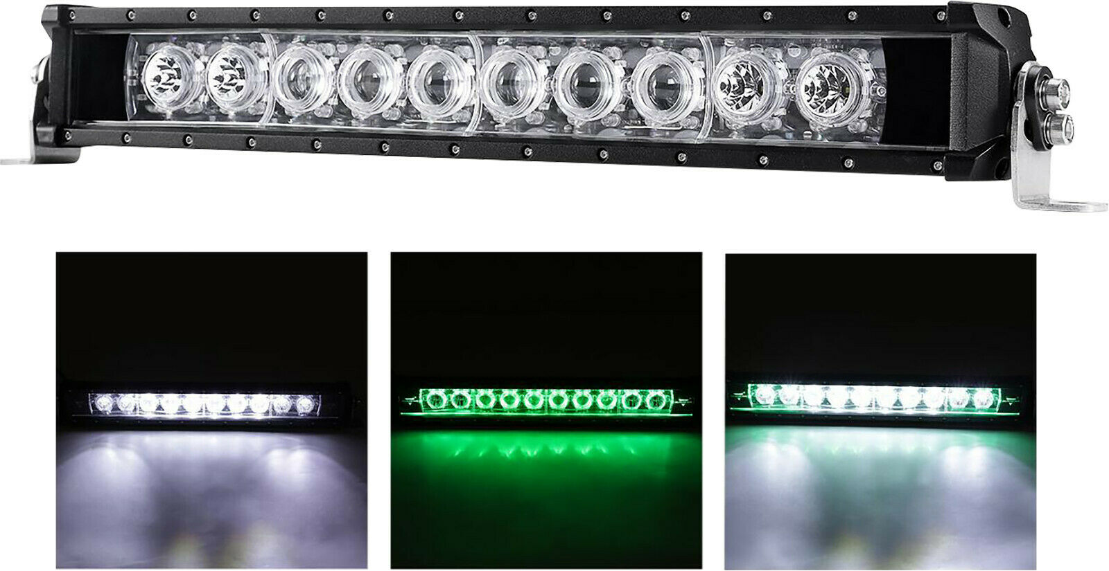 30" Auxbeam Single Row Combo LED Light Bar kit · Golf Carts Modified